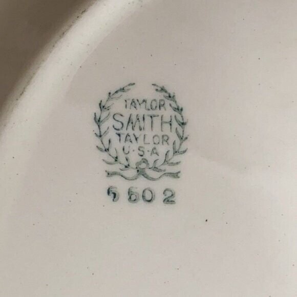 Vintage | Dining | Taylor Smith Taylor Usa 562 Vintage Rose Oval 2 Platter Plate | Poshmark